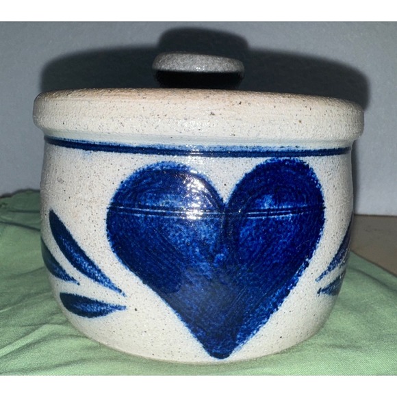 Cambridge Dry Goods | Kitchen | Vintage Pottery Crock With Lid Gorgeous ...